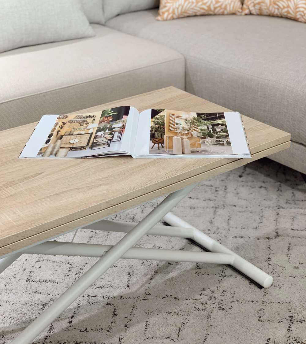 Mesa de centro elevable y extensible FRENZY | Cambia Tus Muebles
